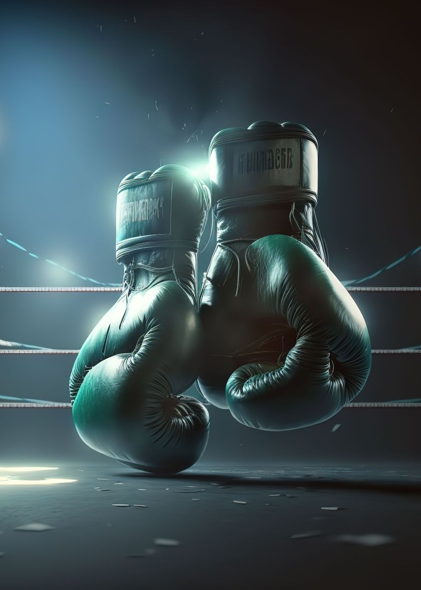 'boxing gloves' Poster, picture, metal print, paint by Zachariah Stacey ...