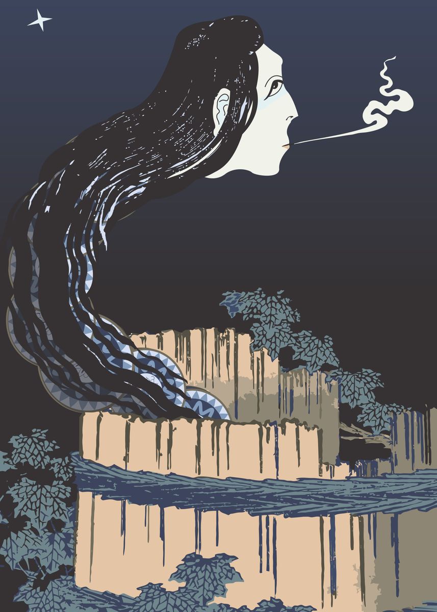 'Ghost from a Well' Poster, picture, metal print, paint by Long Shot ...