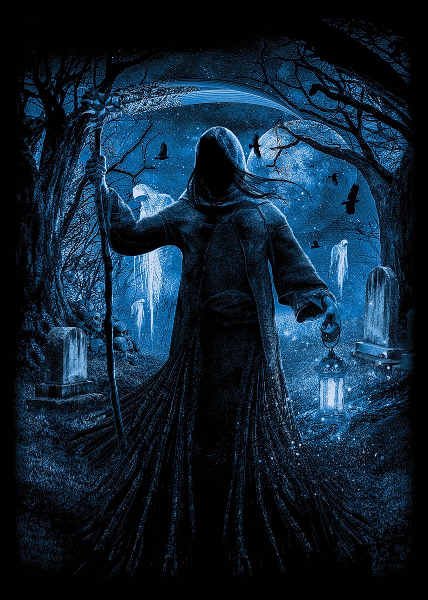'Reaper In The Woods' Poster, picture, metal print, paint by Diego ...