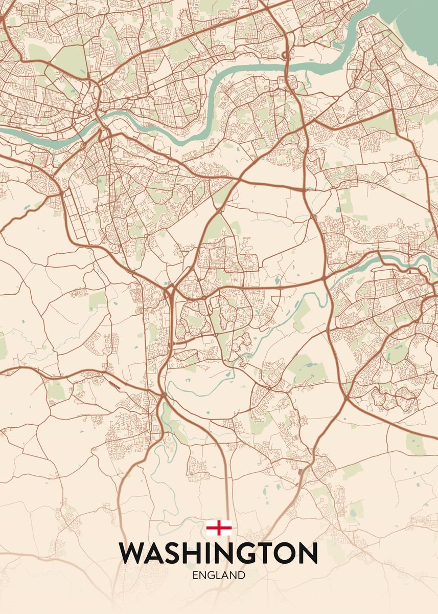 'Washington UK' Poster by IMR Designs | Displate