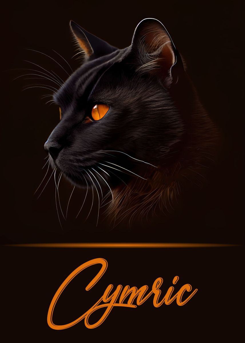 'Cymric' Poster by Artistic Paradigms | Displate