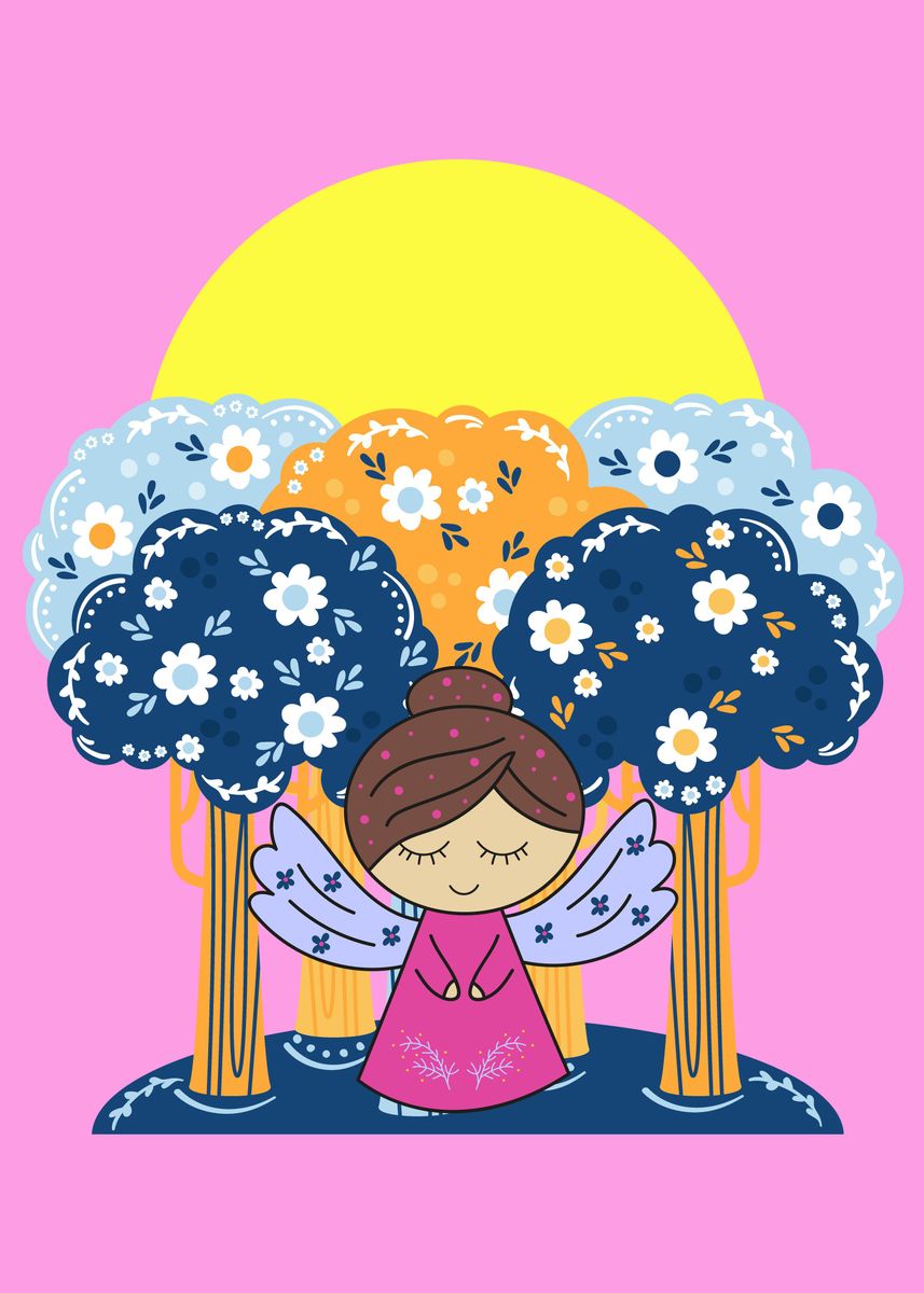 'Scandinavian Fairy ' Poster, picture, metal print, paint by arkitekta ...