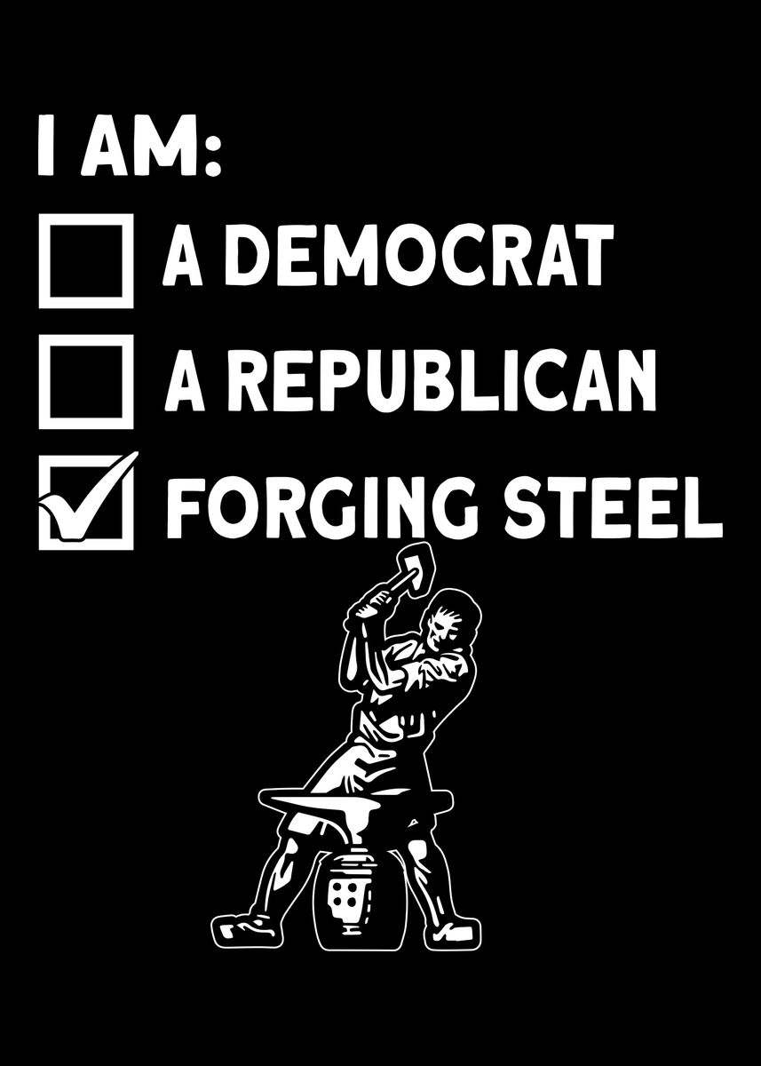 'Blacksmith Blacksmithing' Poster, picture, metal print, paint by ...