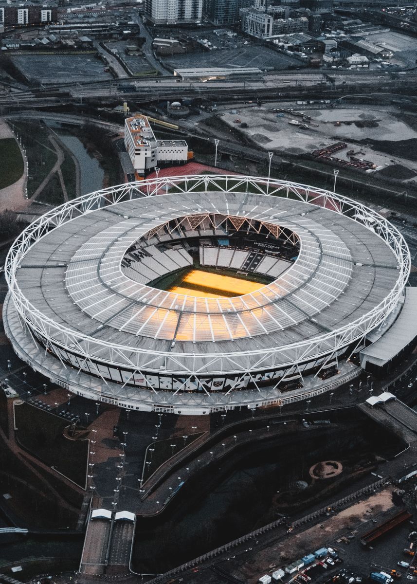 'football stadium' Poster, picture, metal print, paint by Law Yen ...