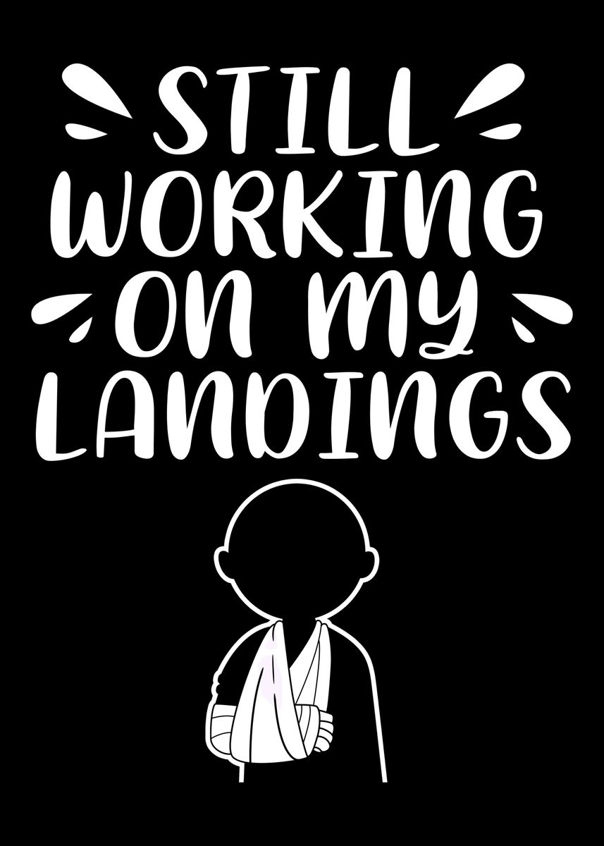 'Broken Arm Funny' Poster, picture, metal print, paint by FunnyGifts ...