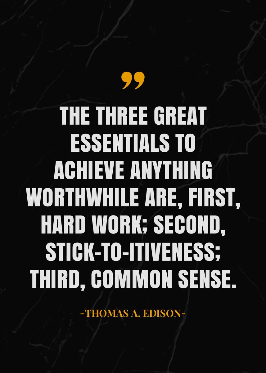 'Thomas A Edison' Poster, picture, metal print, paint by LANZZ | Displate