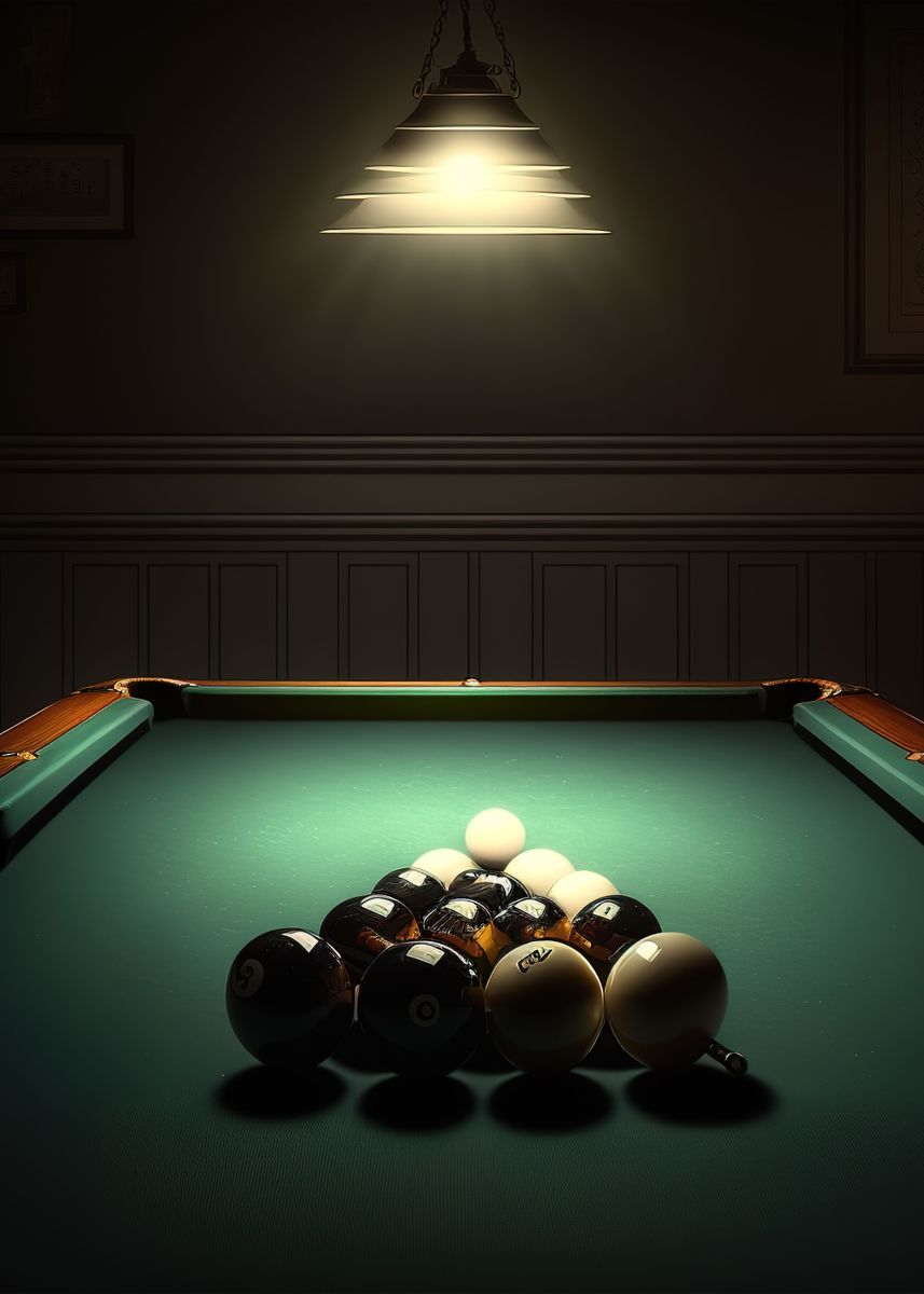 'Billiards balls ' Poster, picture, metal print, paint by Anime Manga ...