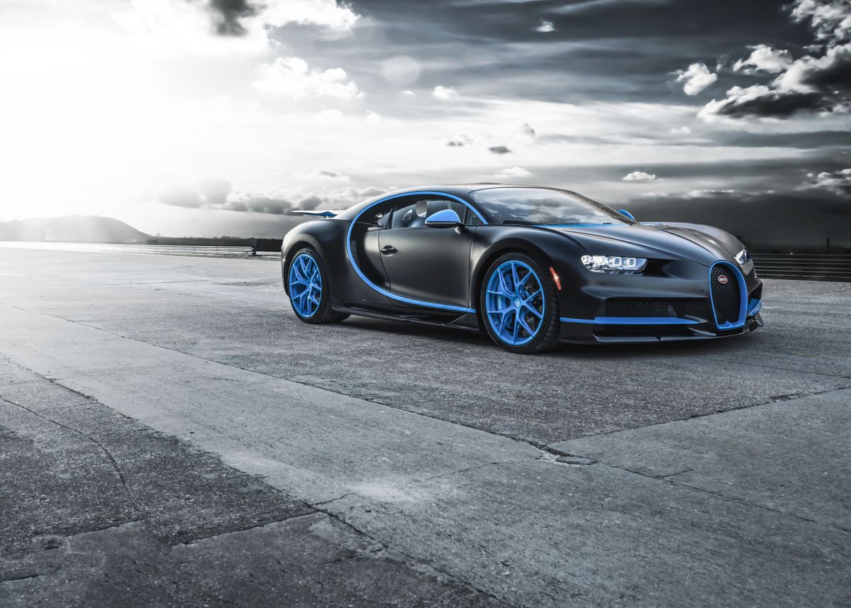 'Bugatti Chiron' Poster by Indi Creator | Displate