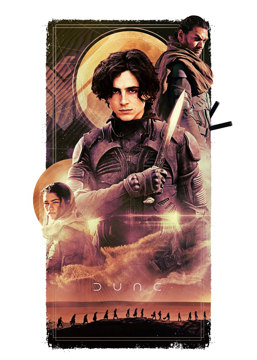 'Dune Movie Poster' Poster, picture, metal print, paint by Dune | Displate