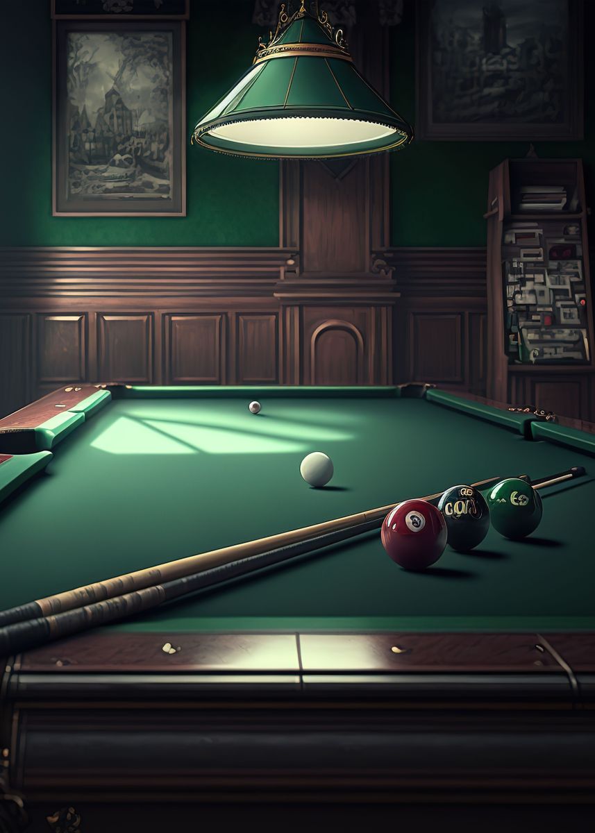 'Billiards balls ' Poster, picture, metal print, paint by Anime Manga ...