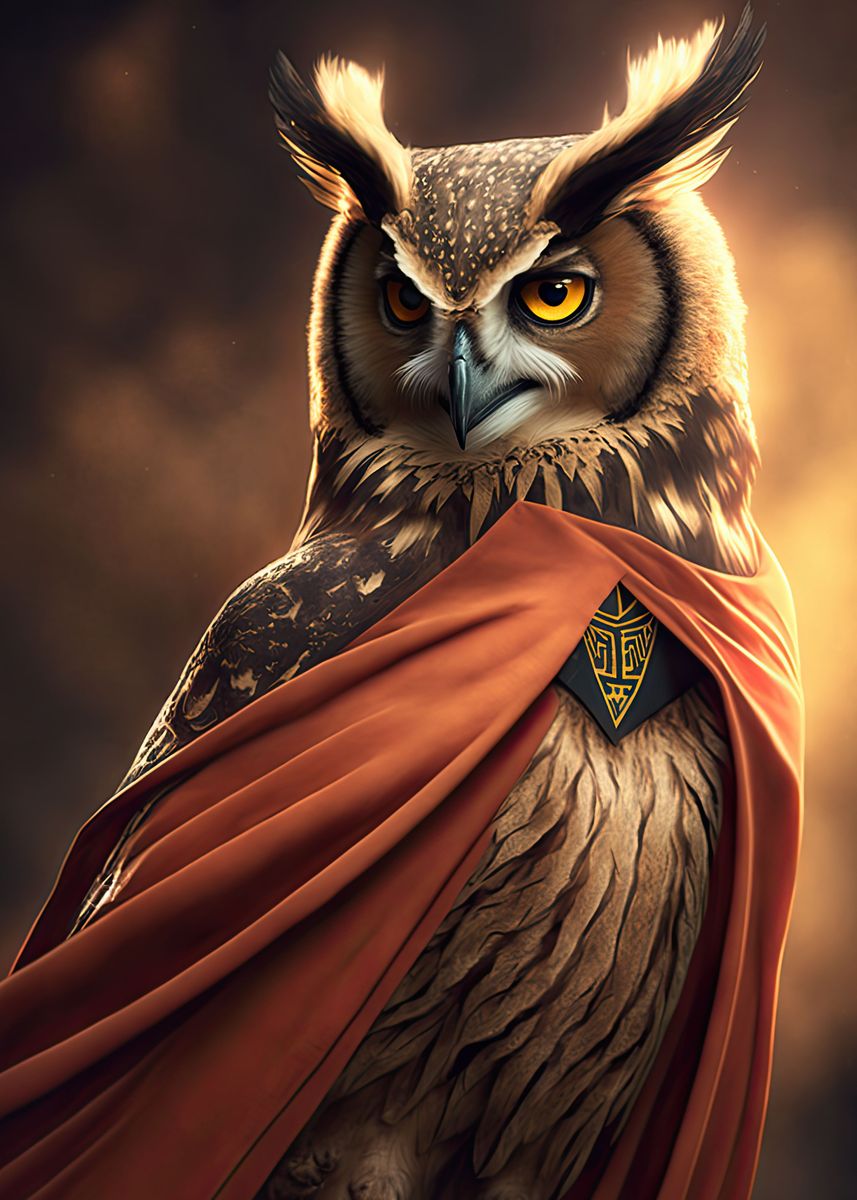 'Flaco the Fearless' Poster, picture, metal print, paint by Thee Owl ...