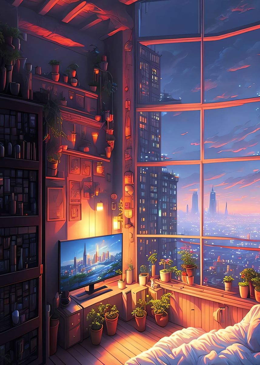 'Aesthetic Bedroom' Poster, picture, metal print, paint by Alex Bayu ...