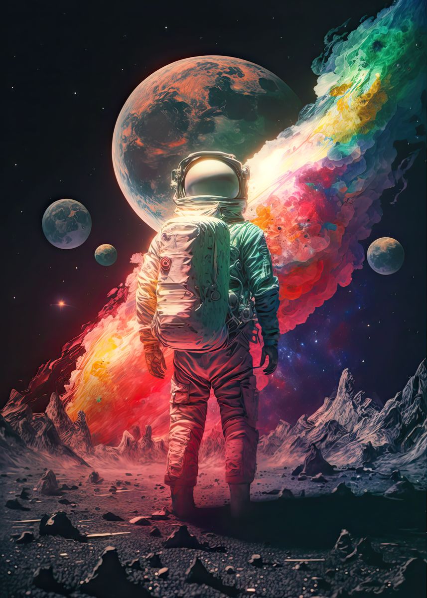 'Stargazer' Poster, picture, metal print, paint by Xi Designs | Displate