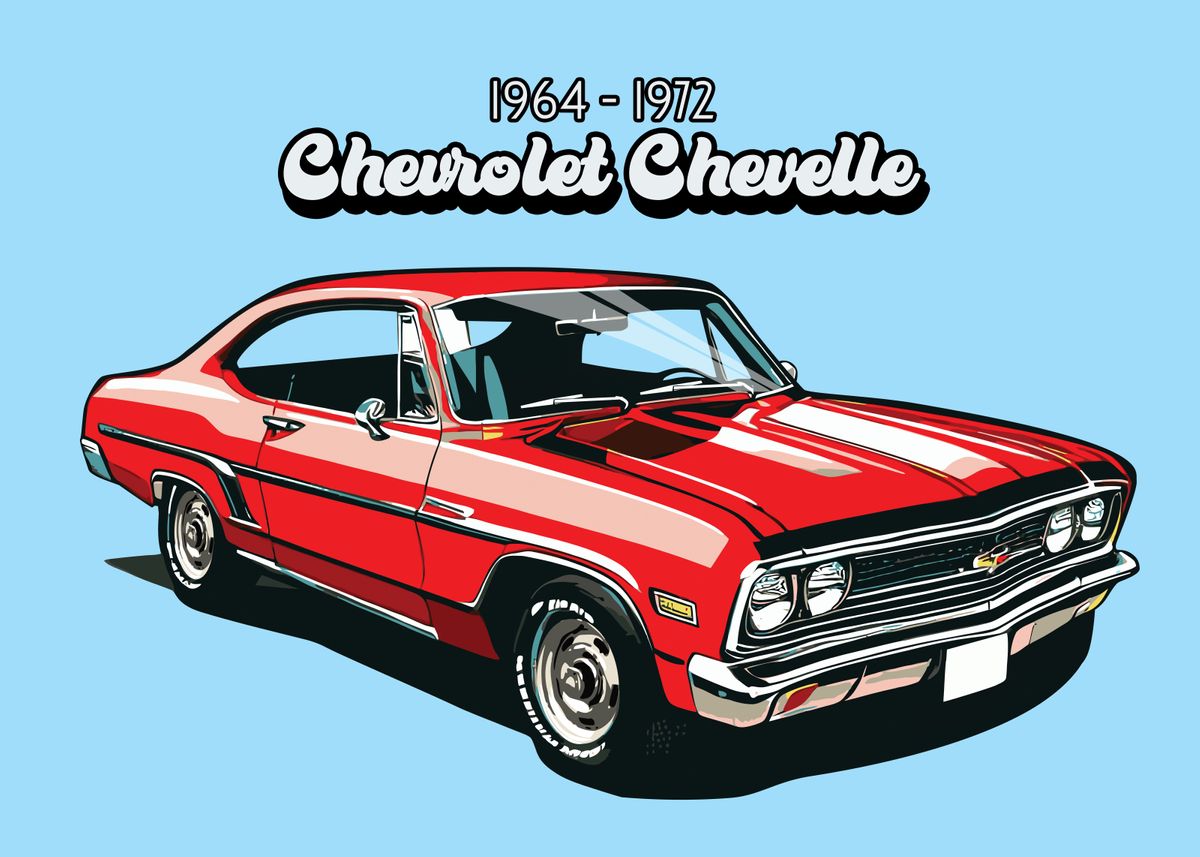 'Chevelle Classic' Poster by Naui Art | Displate