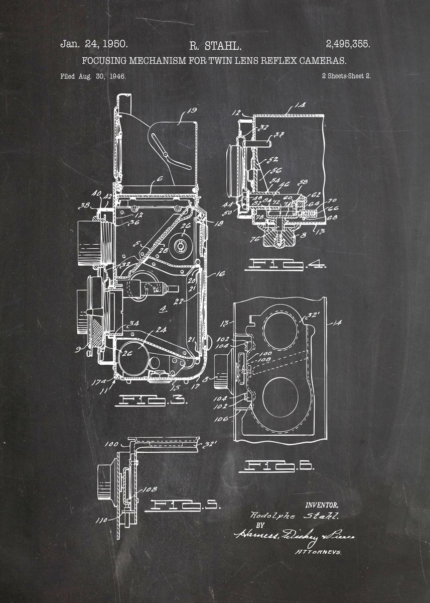 'camera focusing patent' Poster, picture, metal print, paint by ...