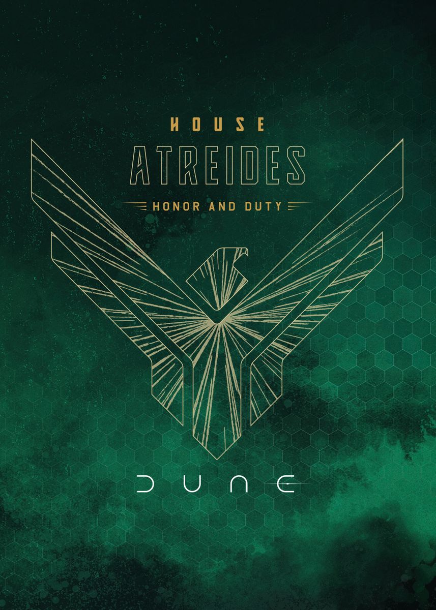 'Atreides Gold Symbol' Poster, picture, metal print, paint by Dune ...