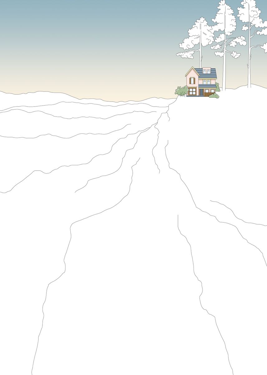 'white trees 2' Poster, picture, metal print, paint by Daniel Ordog ...