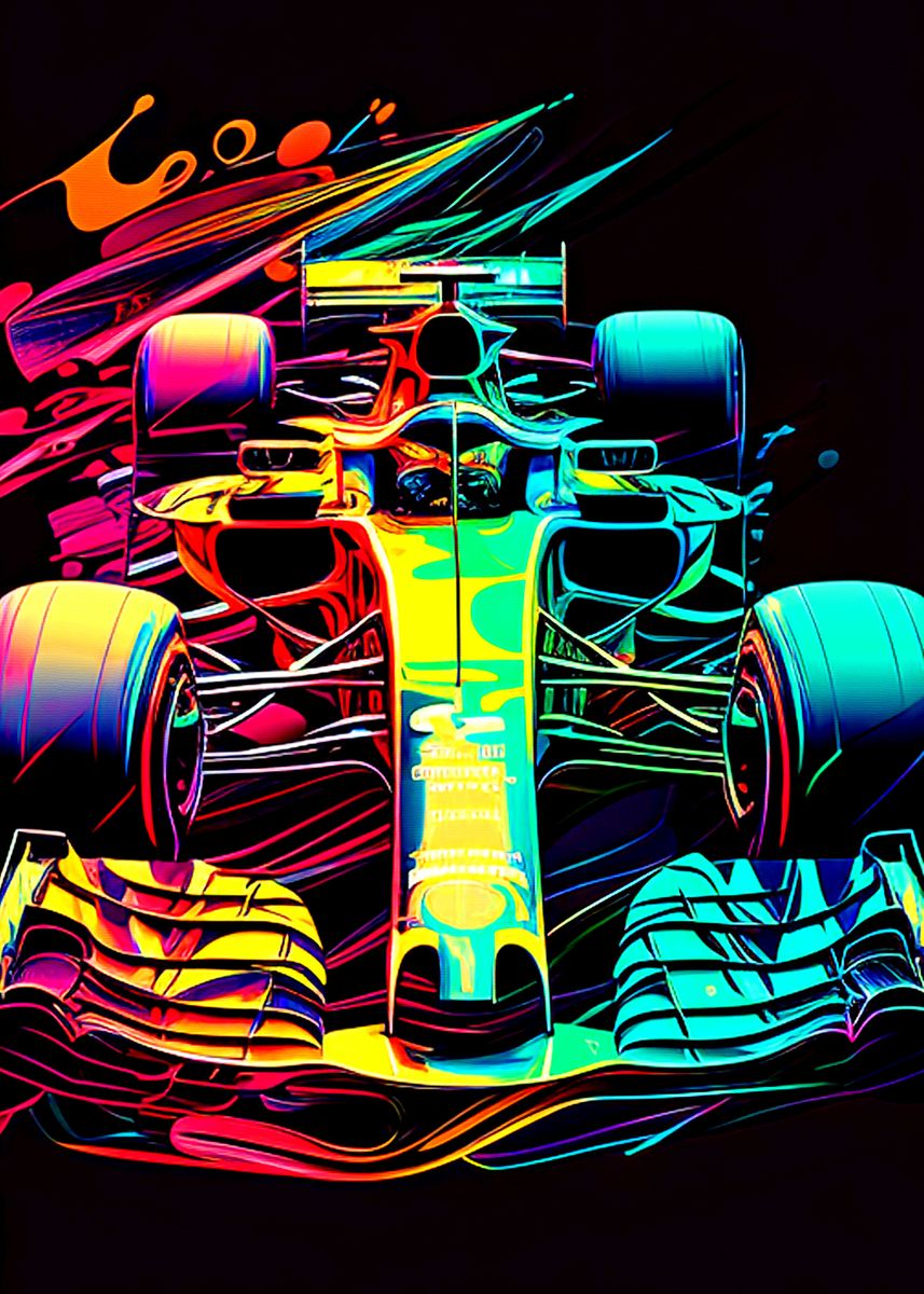 'F1' Poster, picture, metal print, paint by Keanu Reso | Displate