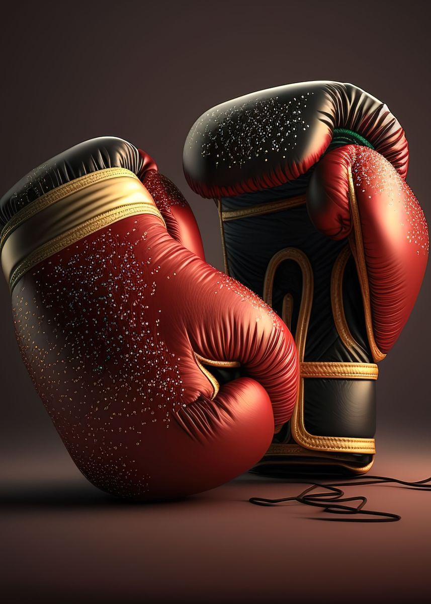 'boxing gloves' Poster, picture, metal print, paint by Zachariah Stacey ...