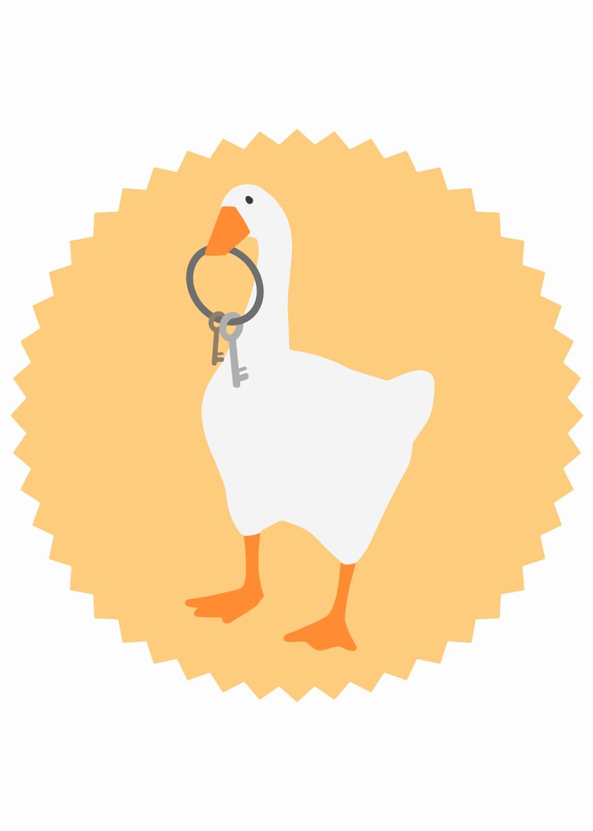 'Cute Goose' Poster, picture, metal print, paint by Art Project | Displate