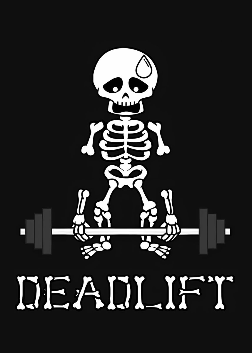'Deadlift' Poster, picture, metal print, paint by G Design | Displate