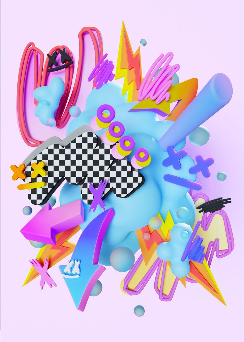 'Brunograffer x hugojobe' Poster, picture, metal print, paint by Hugo ...