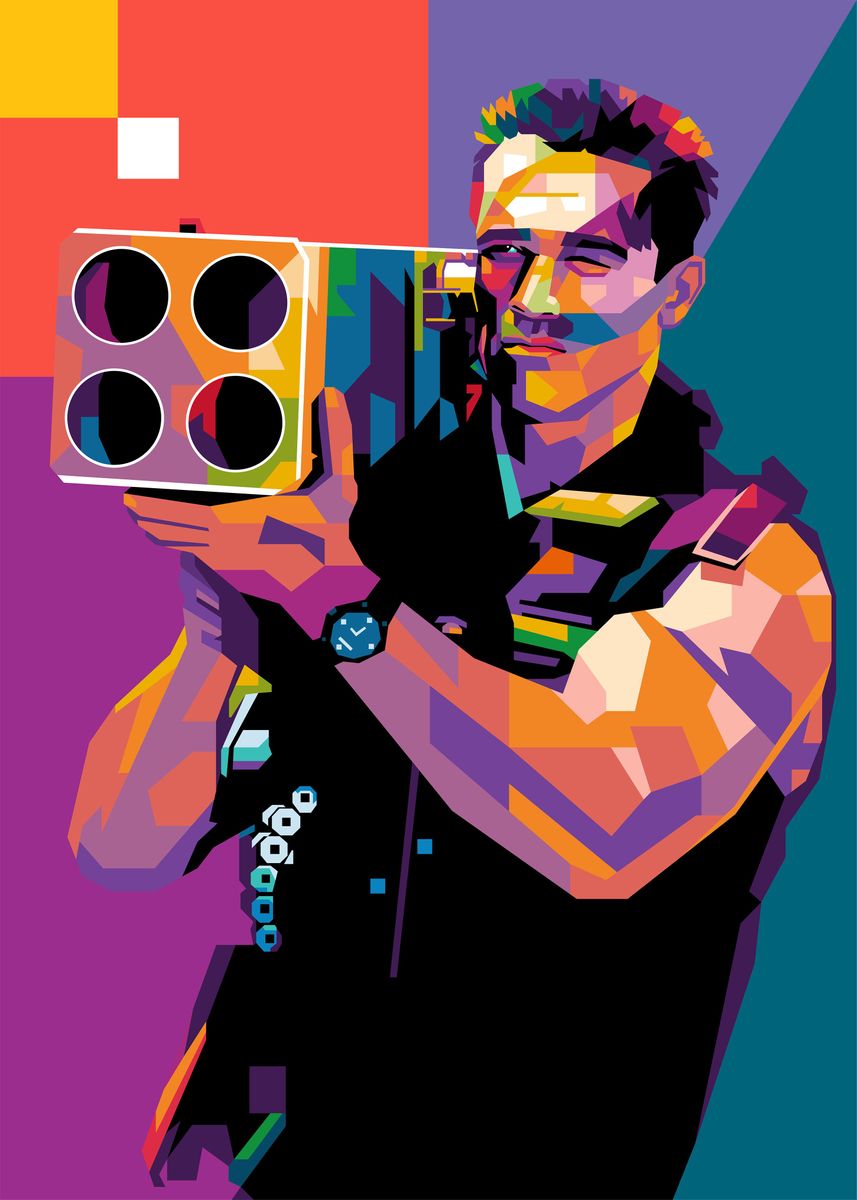 'Commando' Poster by Ananda Praj | Displate