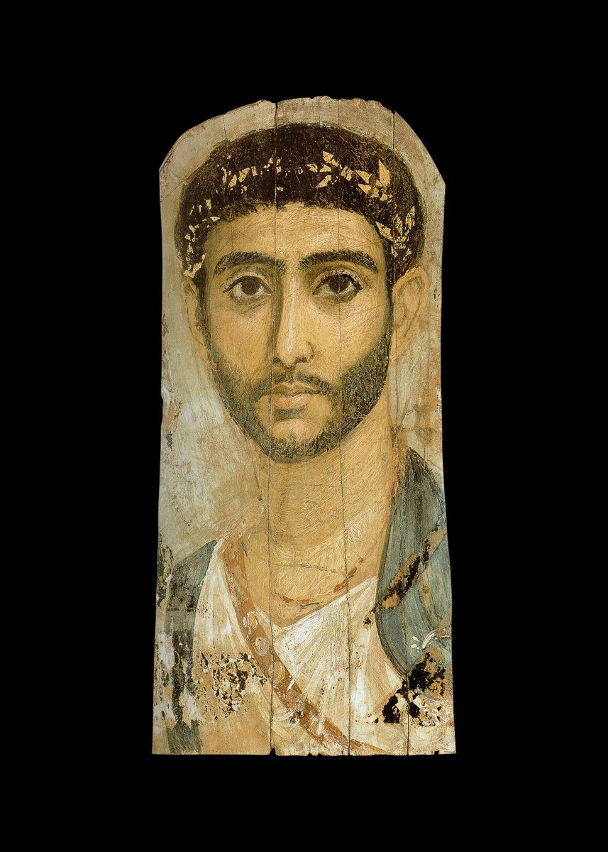 'Fayum portrait ' Poster, picture, metal print, paint by tony4urban ...