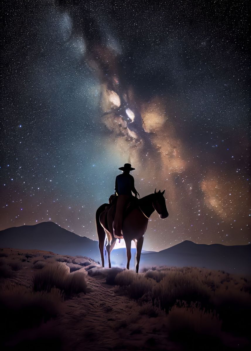 'Midnight Rider' Poster, picture, metal print, paint by Scott Prokop ...