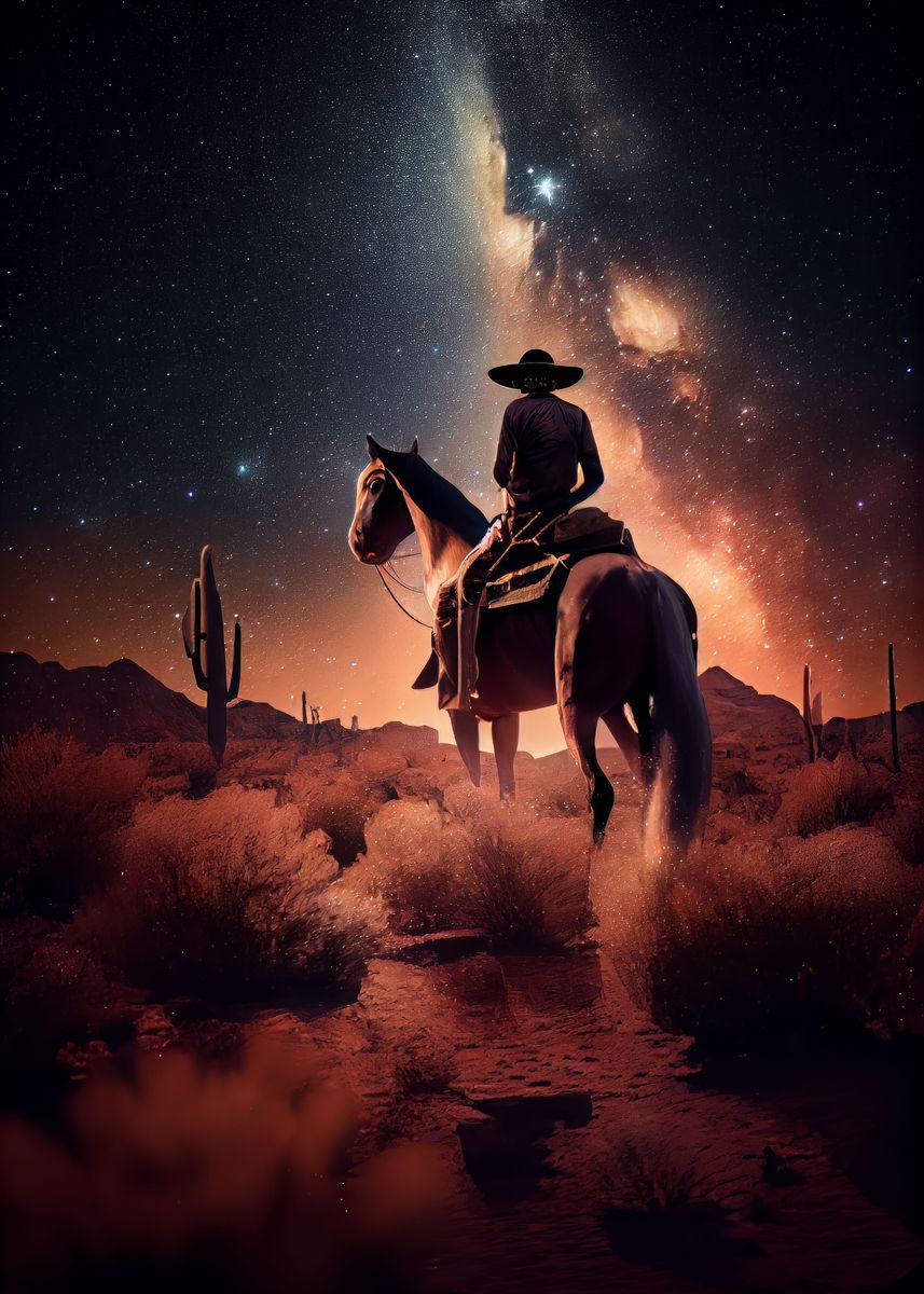 'Midnight Rider' Poster, picture, metal print, paint by Scott Prokop ...