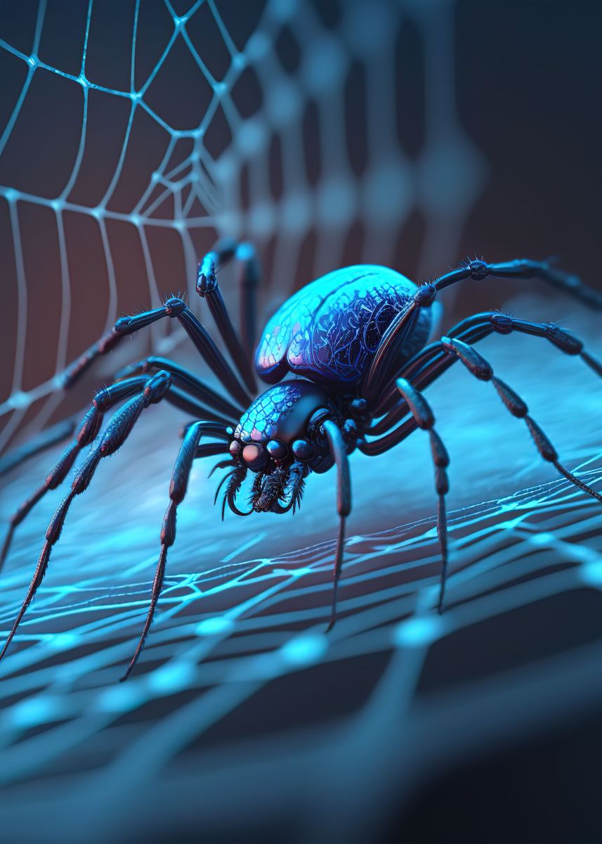 'Giant Spider' Poster, picture, metal print, paint by Daniaal Odonnell ...