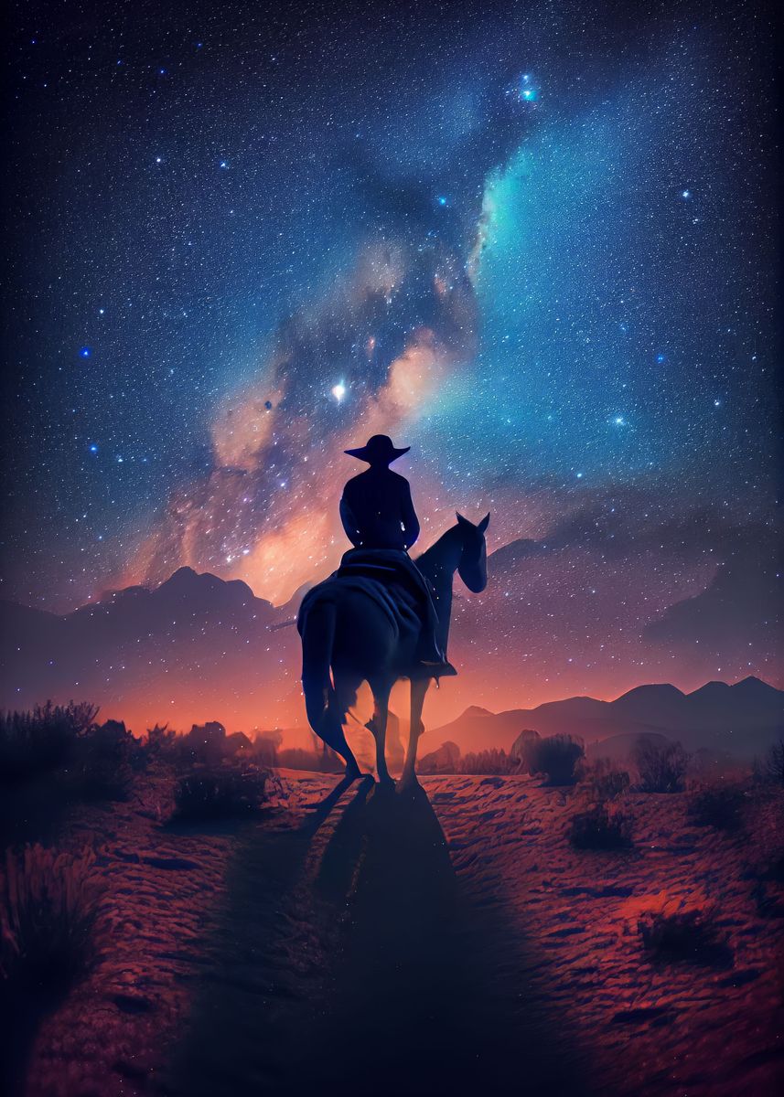 'Midnight Rider' Poster, picture, metal print, paint by Scott Prokop ...