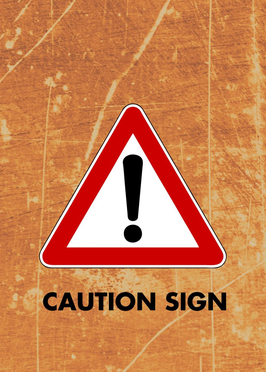 'Warning Posters' Poster, picture, metal print, paint by Popular ...