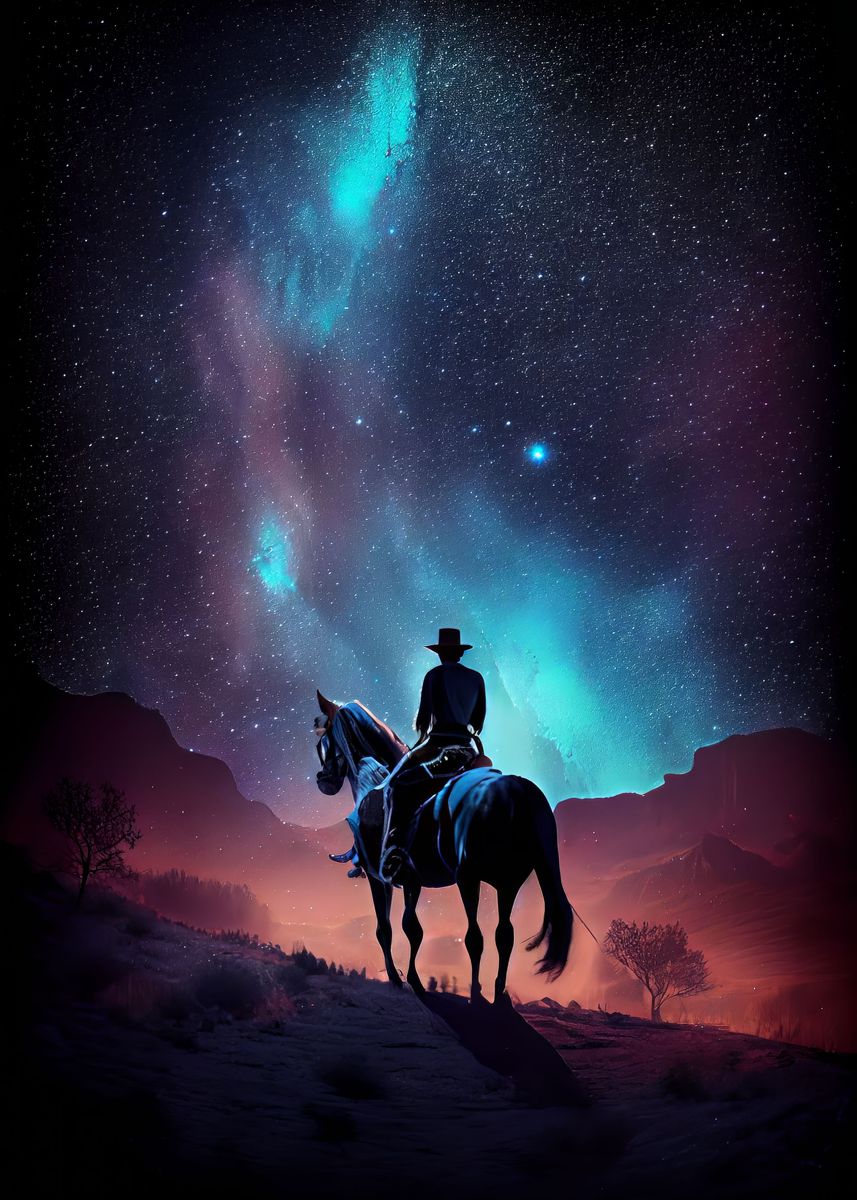 'Midnight Rider' Poster, picture, metal print, paint by Scott Prokop ...