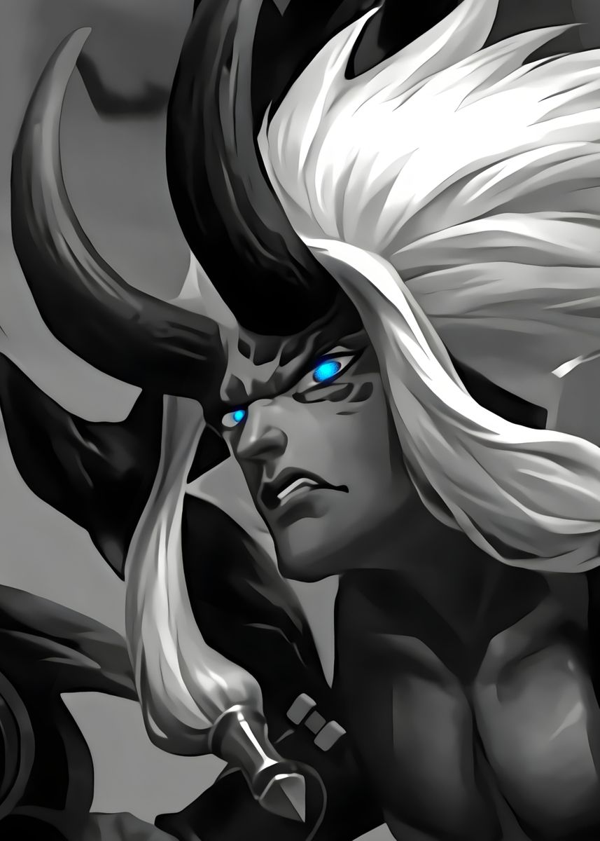 'oni kiling' Poster, picture, metal print, paint by Hakuro | Displate