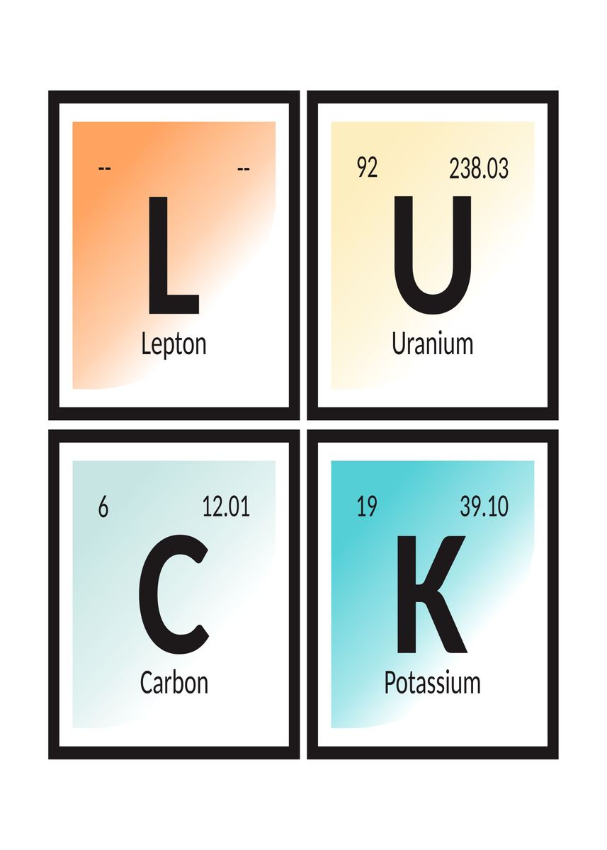 'Elements of Luck' Poster, picture, metal print, paint by Maozva | Displate