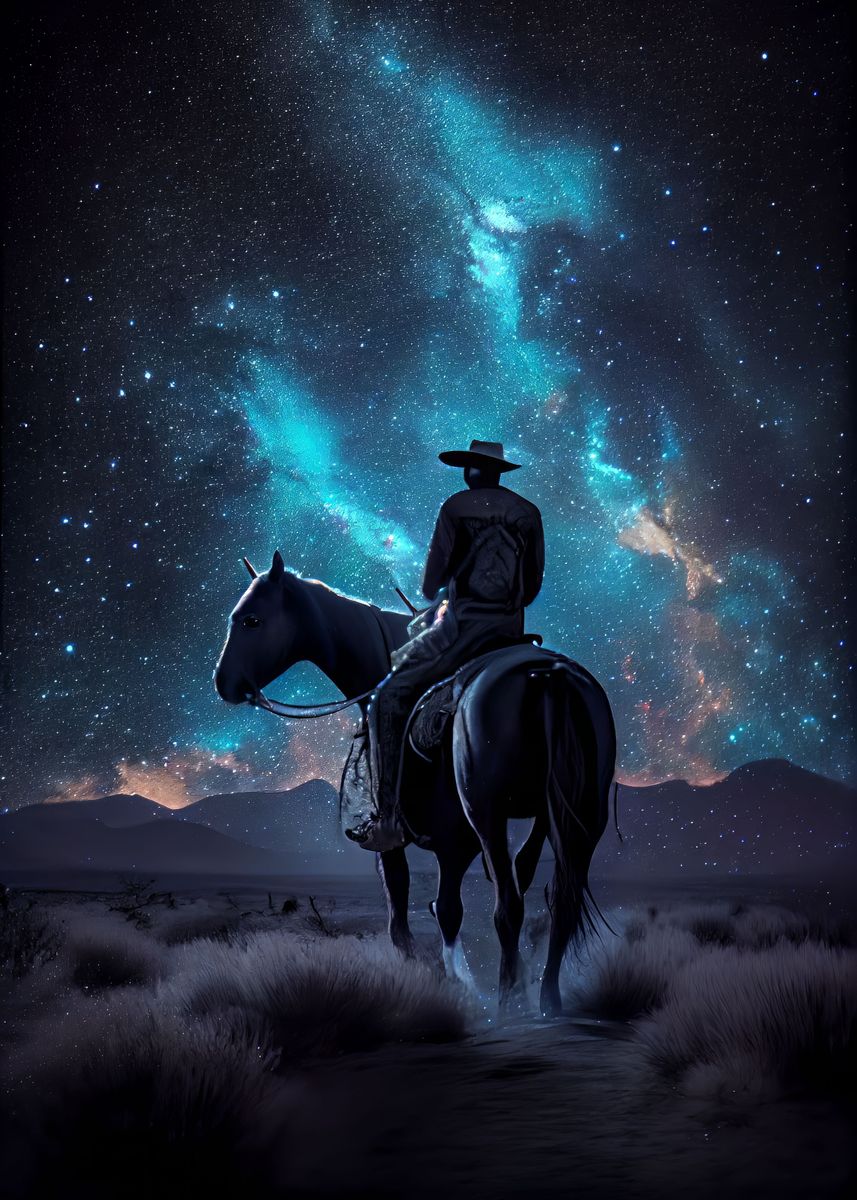 'Midnight Rider' Poster, picture, metal print, paint by Scott Prokop ...