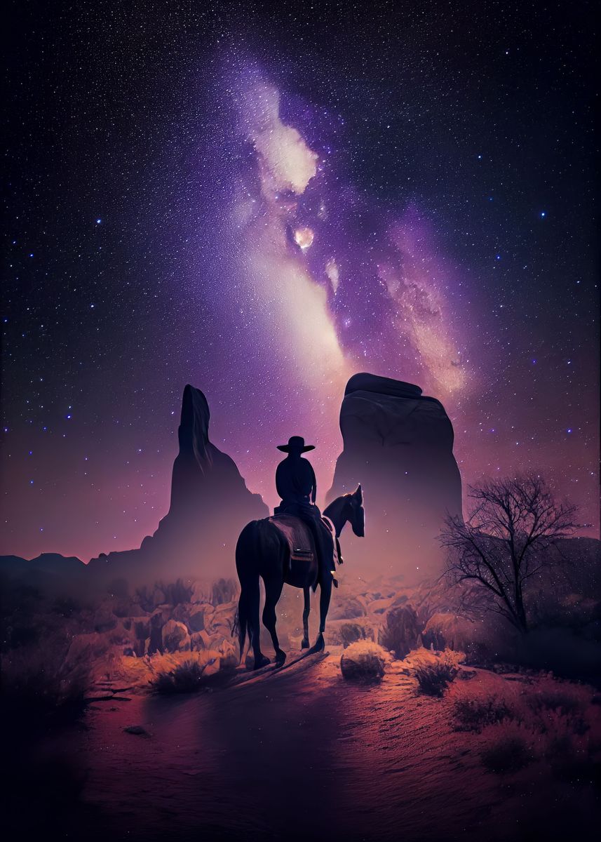 'Midnight Rider' Poster, picture, metal print, paint by Scott Prokop ...