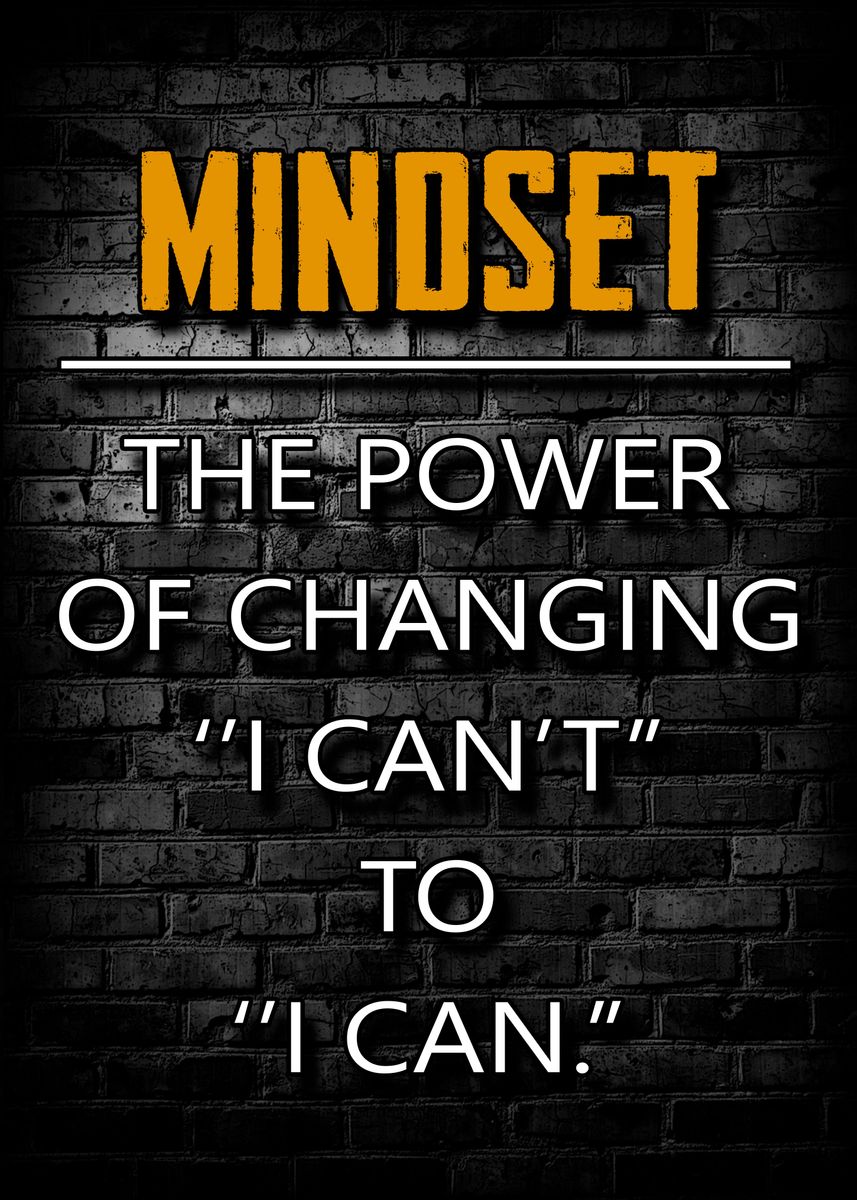 'Mindset Definition ' Poster, picture, metal print, paint by Nice ...