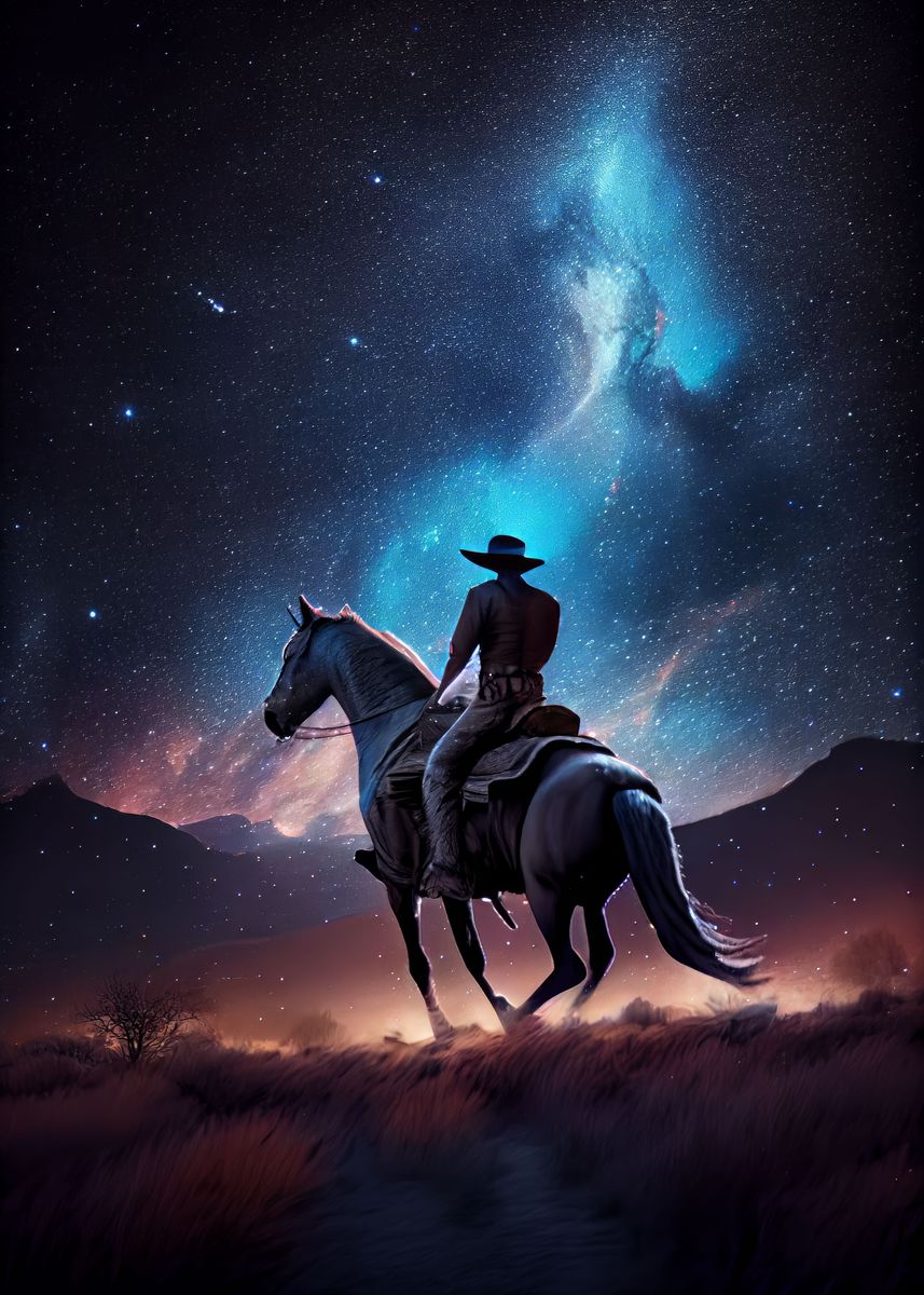 'Midnight Rider' Poster, picture, metal print, paint by Scott Prokop ...