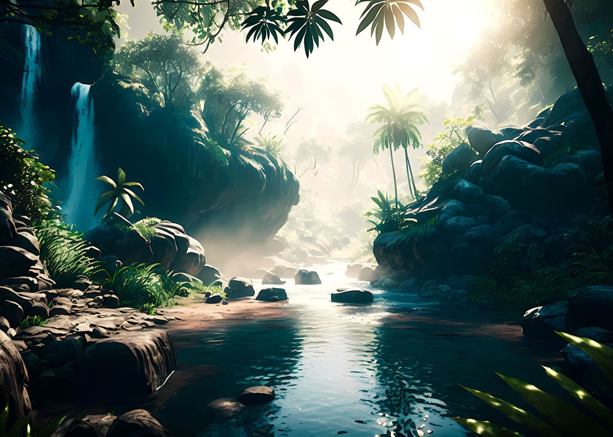 'Amidst Nature' Poster by Electex | Displate