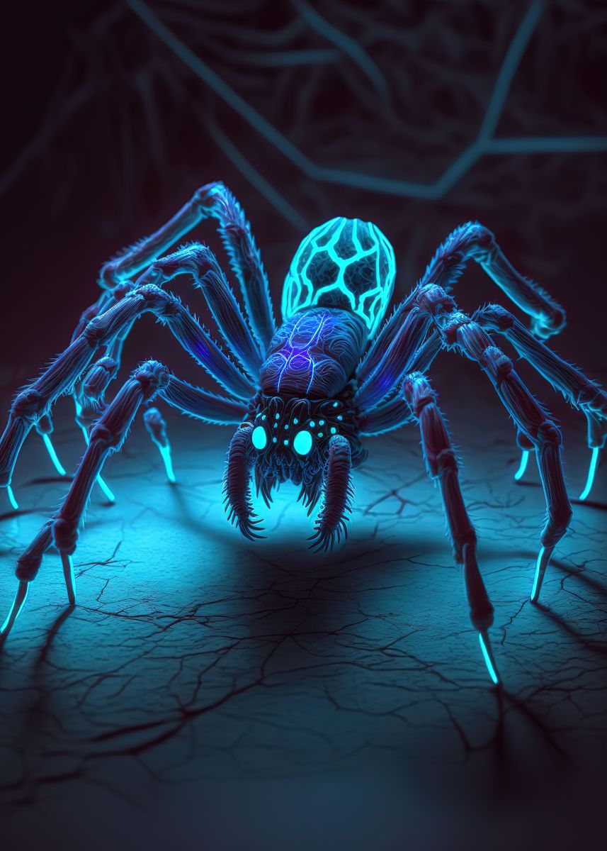 'Giant Spider' Poster, picture, metal print, paint by Daniaal Odonnell ...