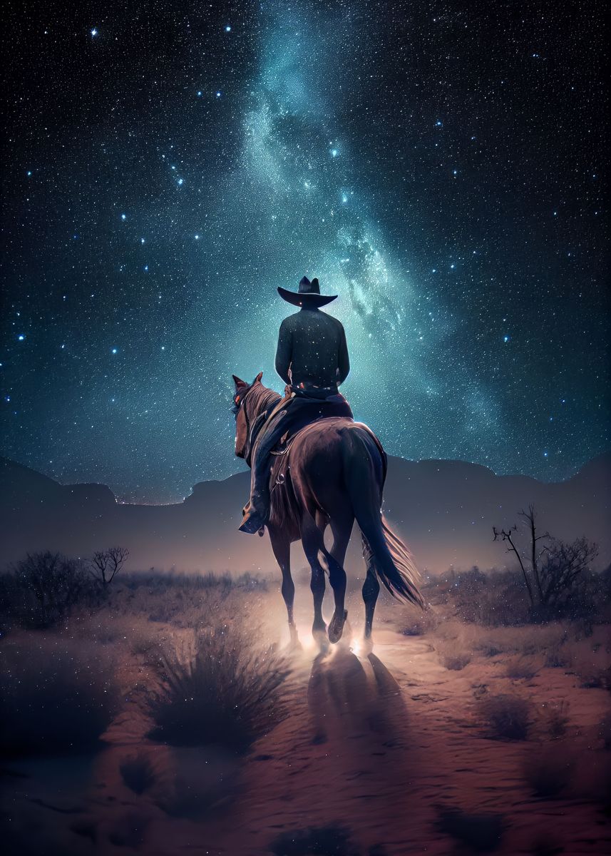 'Midnight Rider' Poster, picture, metal print, paint by Scott Prokop ...