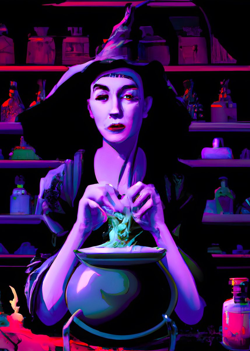 'Morgana' Poster, picture, metal print, paint by Marek Czelejewski ...