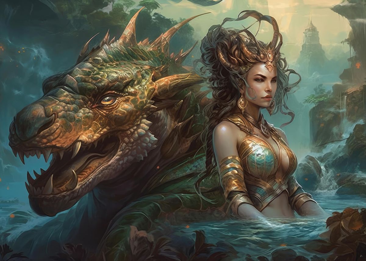 'Dragon Queen' Poster by Claudia McKinney | Displate