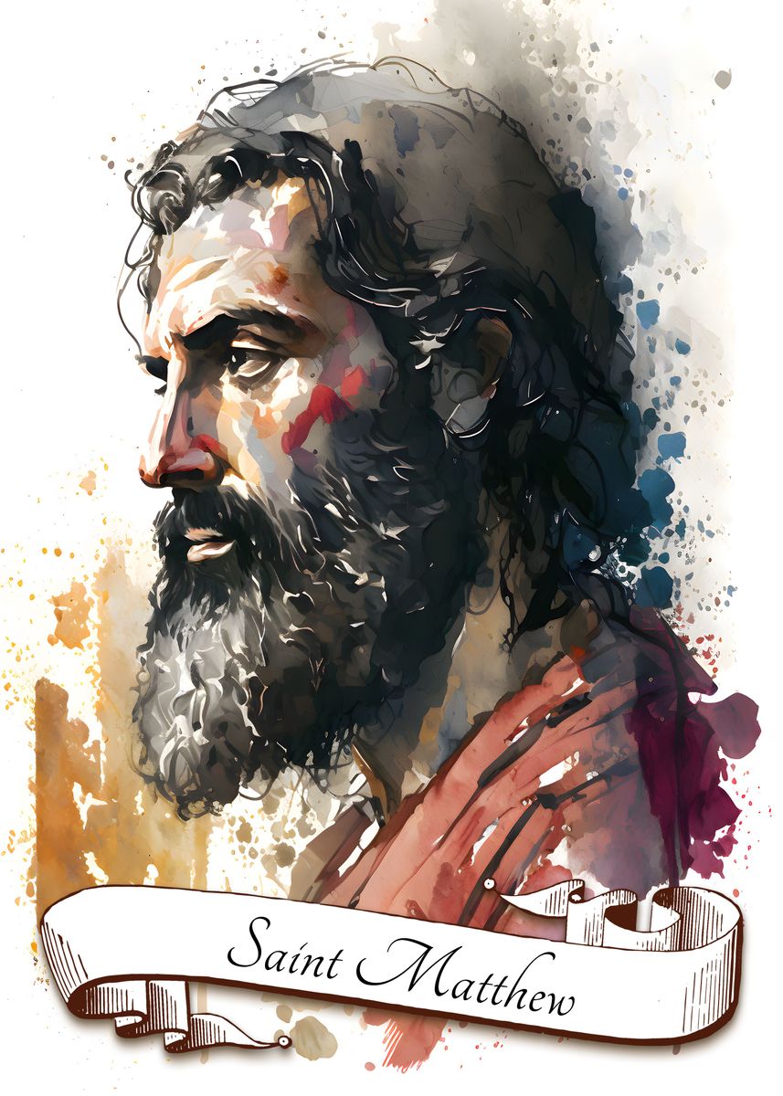 'Saint Matthew the Apostle' Poster, picture, metal print, paint by ...