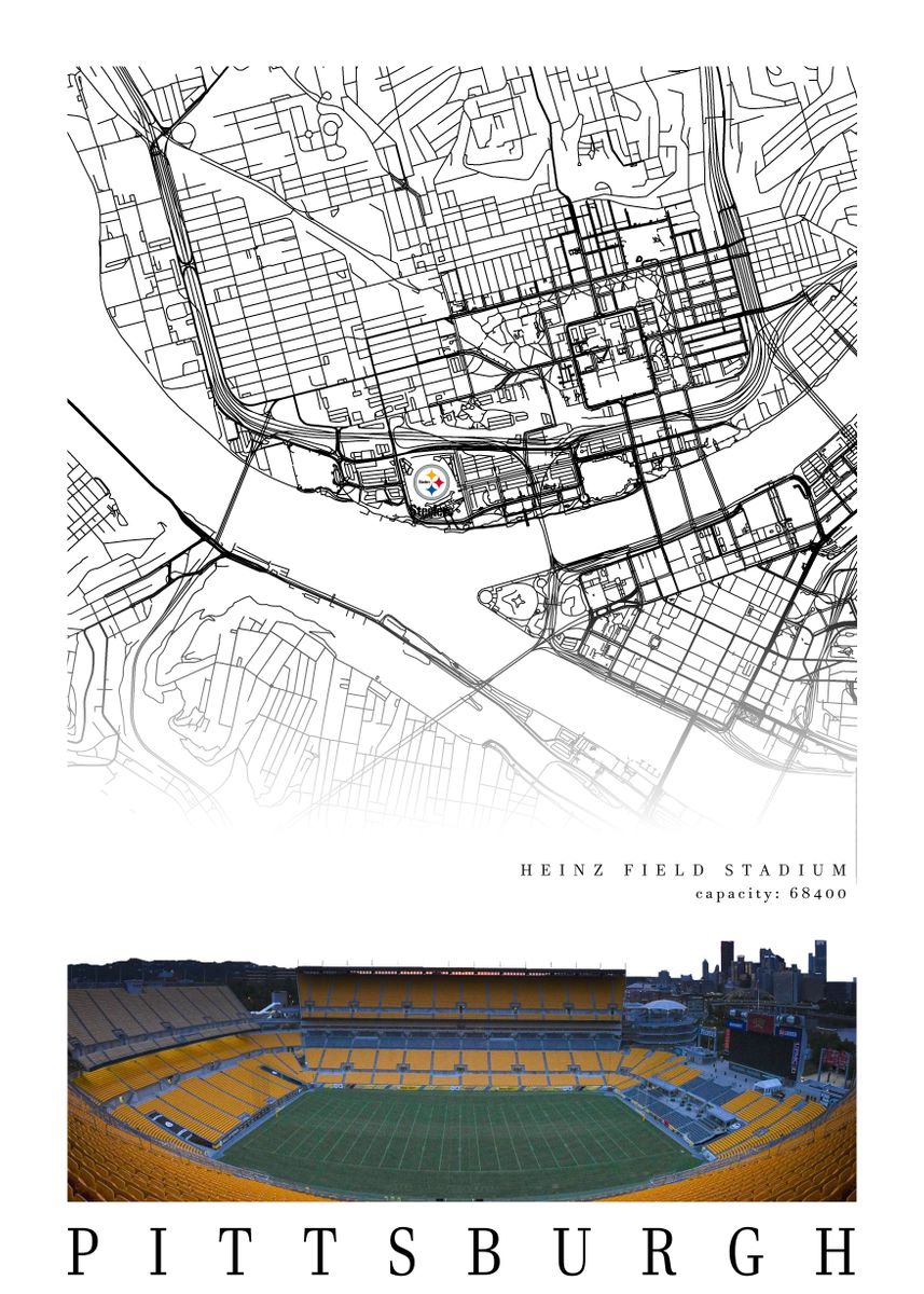 'Pittsburgh Steelers' Poster, picture, metal print, paint by GGmap ...