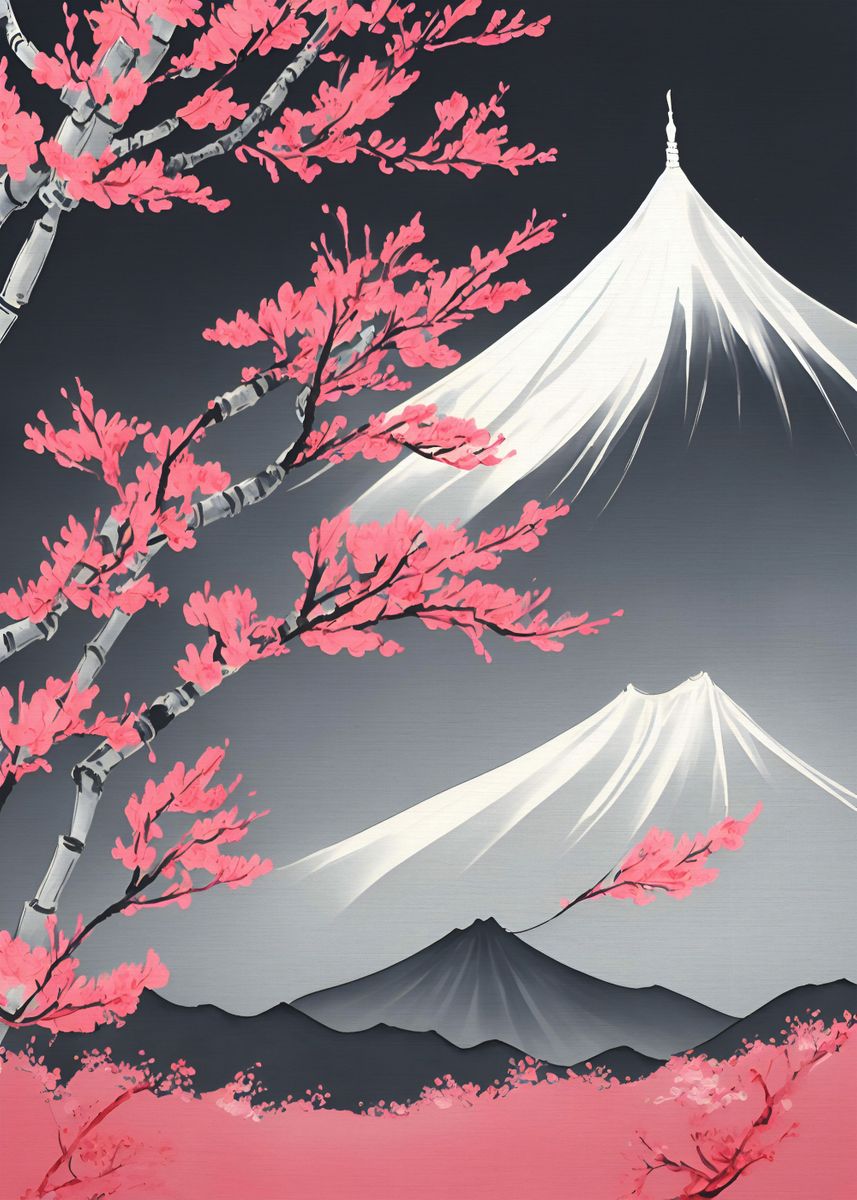 'Japanese Ink Wash Painting' Poster, picture, metal print, paint by ...