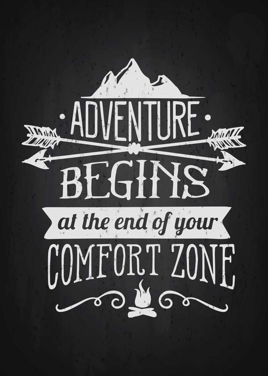 'Comfort zone' Poster, picture, metal print, paint by tyna xi | Displate