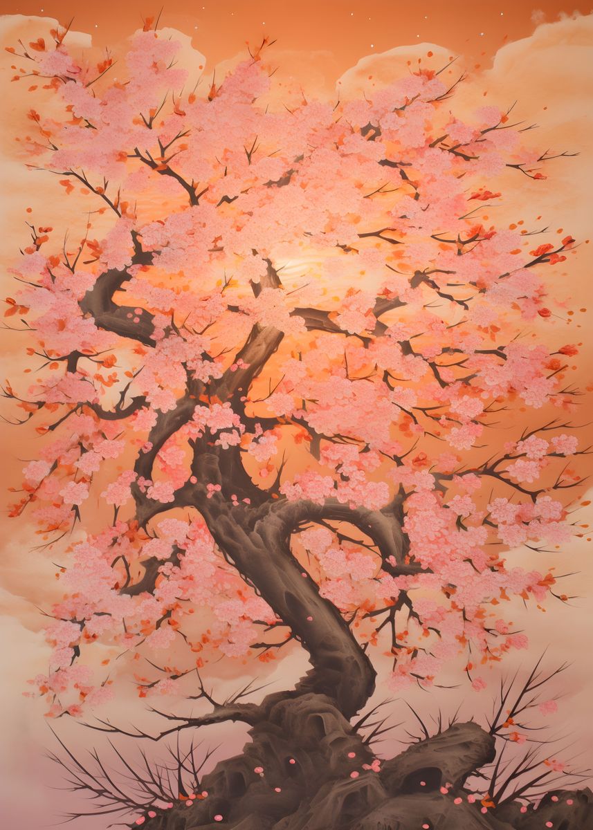 'Full Cherry Blossom Tree' Poster by mcmtdesigns | Displate